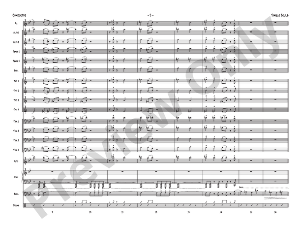 Jingle Bells: Score: Jazz Ensemble Score - Digital Sheet Music Download