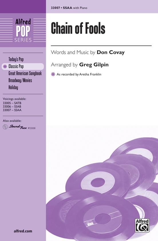 Chain of Fools: SSA Choral Octavo: Don Covay - Digital Sheet Music Download