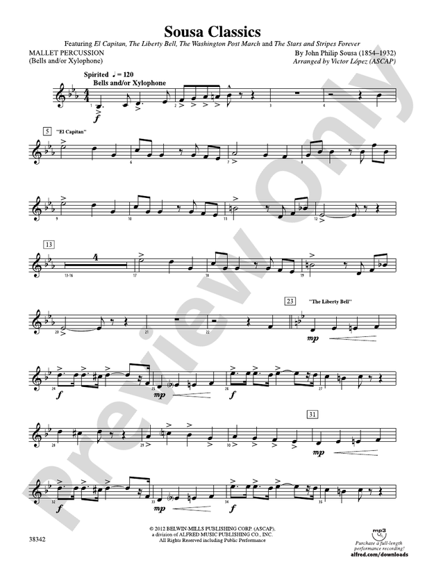 Sousa Classics: Mallets: Mallets Part - Digital Sheet Music Download