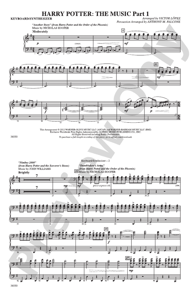 Harry Potter: The Music, Part 1: Keyboard/Synthesizer: Keyboard ...