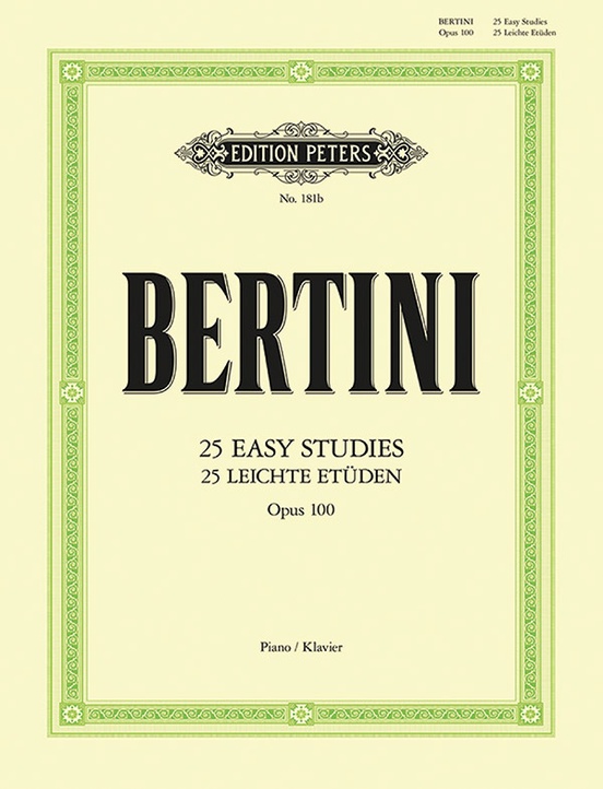 25 Easy Studies Op.100: Piano: Henri Jérôme Bertini | Sheet Music