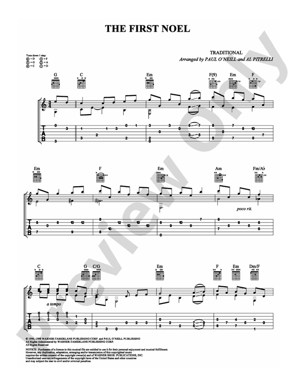 The First Noel: Guitar TAB: Trans-Siberian Orchestra - Digital Sheet ...