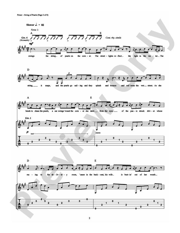 String of Pearls: Guitar TAB: Soul Asylum - Digital Sheet Music Download