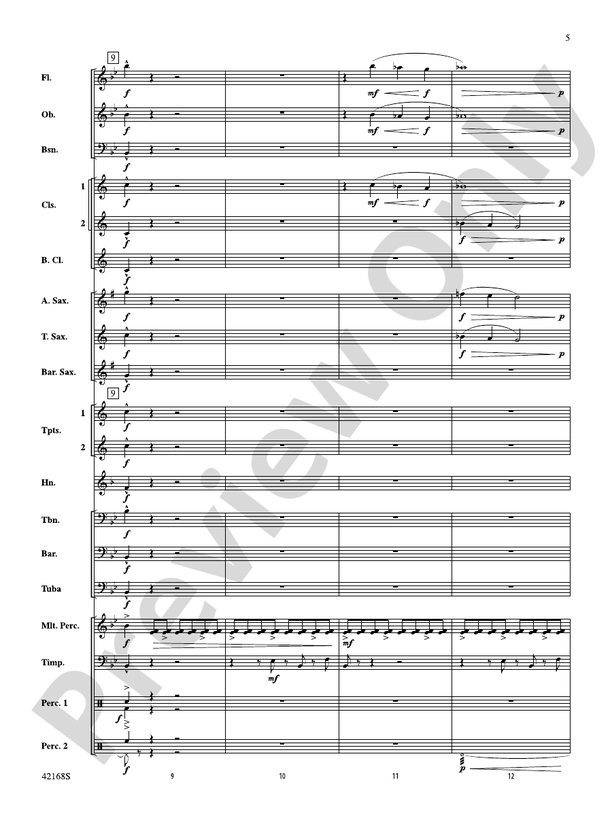 A Day in a Life: Score: Concert Band Score - Digital Sheet Music Download