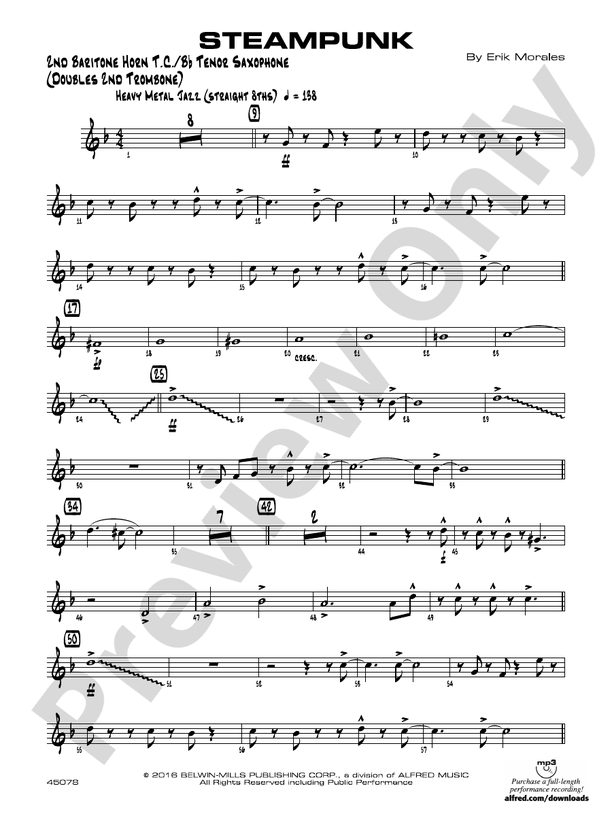 Steampunk: 2nd Baritone T.C.: 2nd Baritone T.C. Part - Digital Sheet Music Download