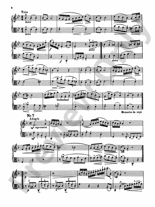 Mozart: Twelve Duets, K. 487 (Arranged): Duet No. 7 Part - Digital Sheet Music Download