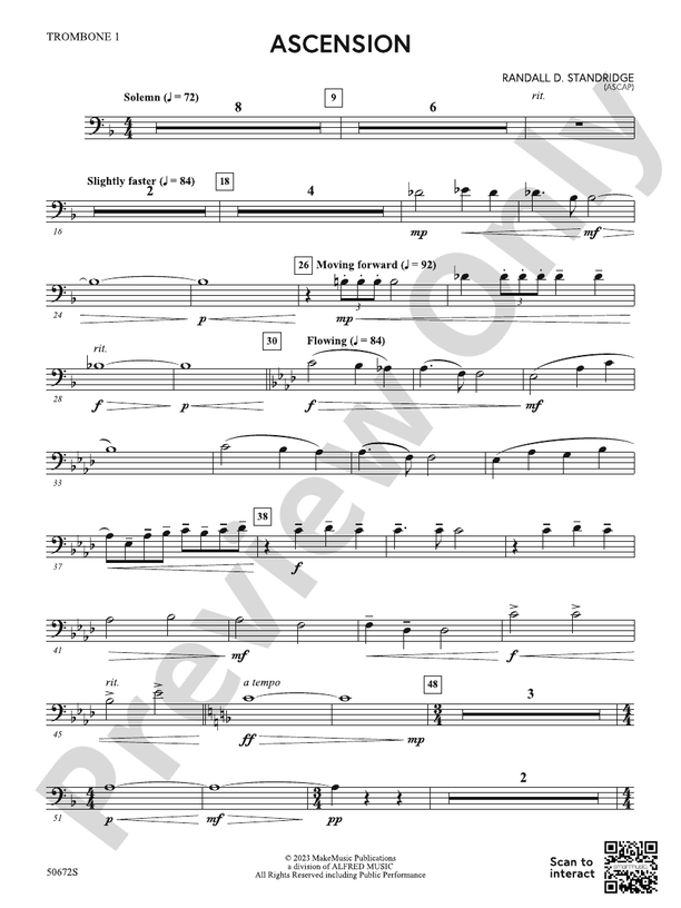 Ascension: 1st Trombone: 1st Trombone Part - Digital Sheet Music Download