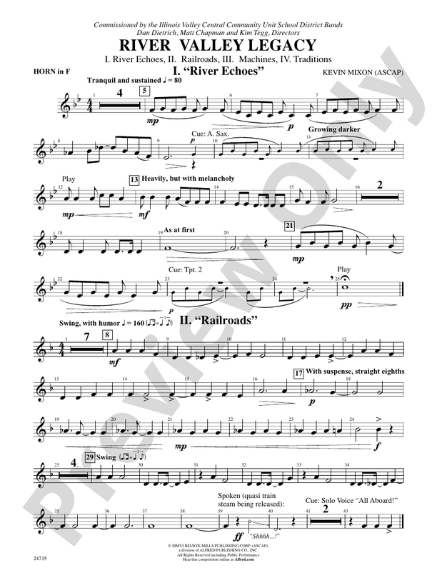 River Valley Legacy (I. River Echoes, II. Railroads, III. Machines, IV ...