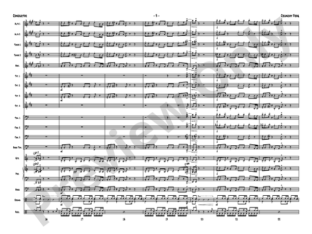 Crunchy Frog: Score: Jazz Ensemble Score - Digital Sheet Music Download