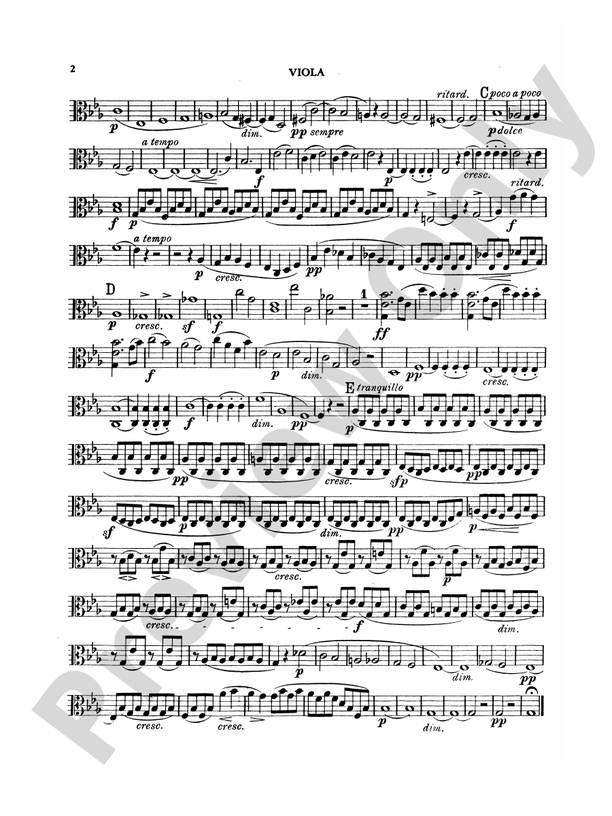 String Quartets, Op. 12; Op. 44, Nos. 1, 2 & 3: Viola: Viola Part - Digital Sheet Music Download