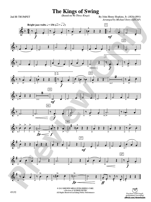 The Kings of Swing: 2nd B-flat Trumpet: 2nd B-flat Trumpet Part ...