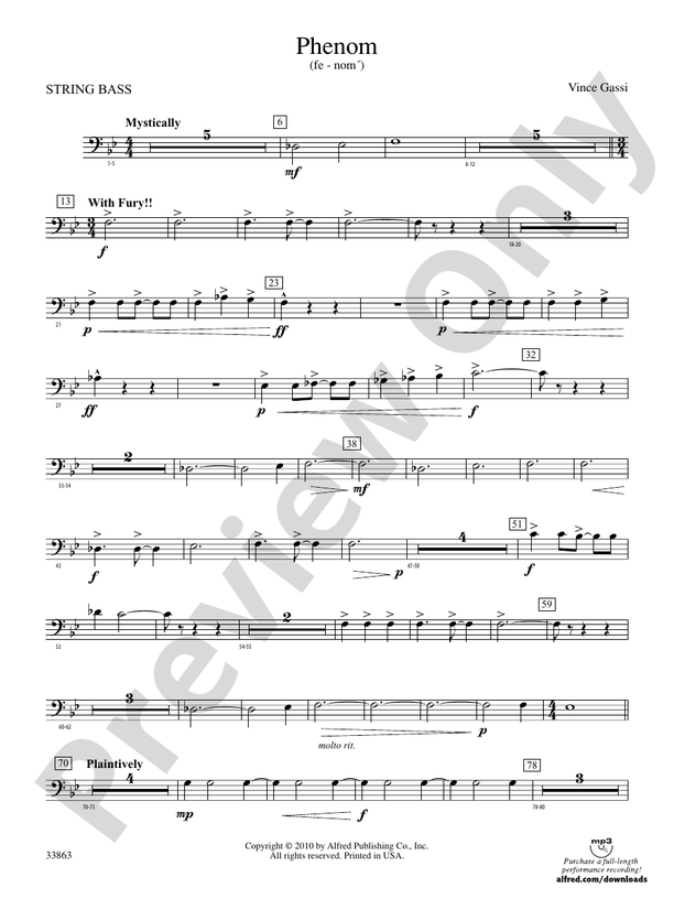 PHENOM/CB: (wp) String Bass: (wp) String Bass World Part - Digital Sheet Music Download