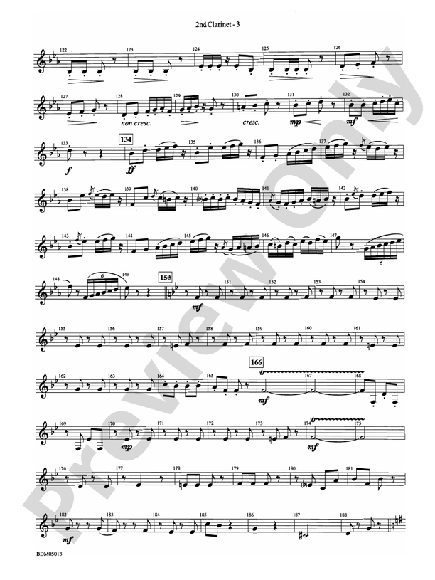 Pineapple Poll (Suite from the Ballet): 2nd B-flat Clarinet: 2nd B-flat ...