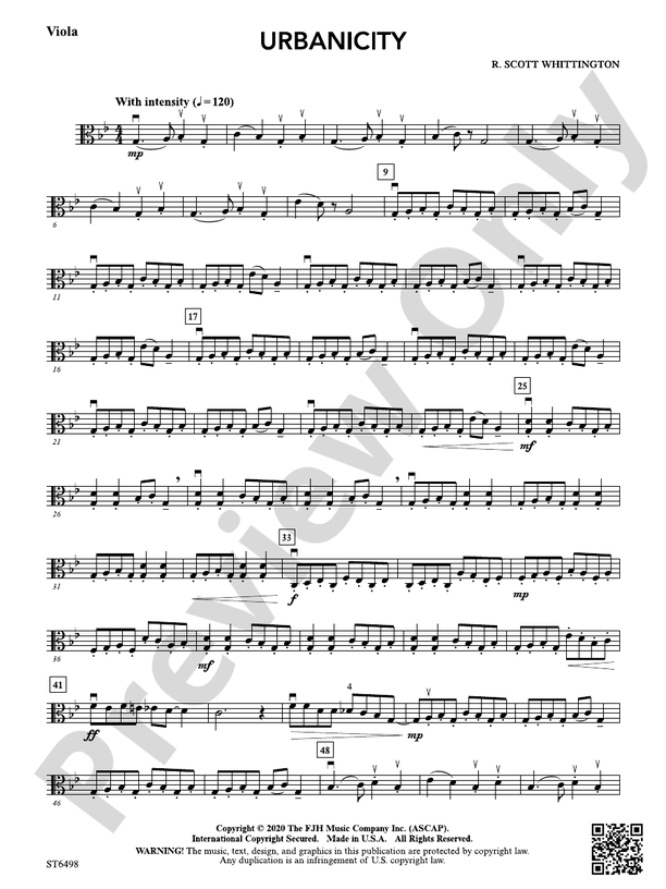 Urbanicity: Viola: Viola Part: R. Scott Whittington - Digital Sheet ...
