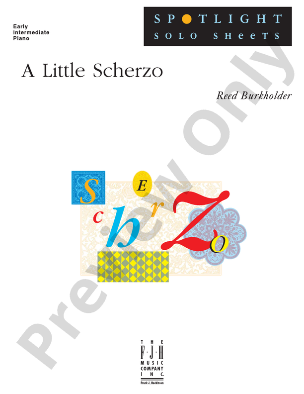 A Little Scherzo: Piano: Reed Burkholder - Digital Sheet Music Download