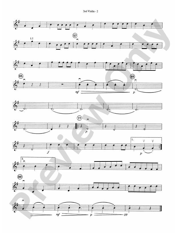 Highland/Etling String Quartet Series: Set 3: 2nd Violin: 2nd Violin Part - Digital Sheet Music ...