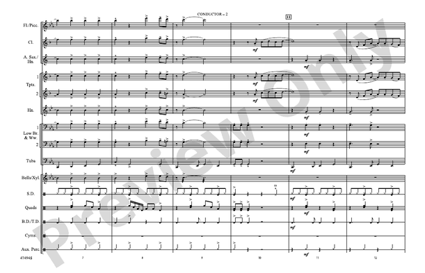 Chain of Fools: Score: Marching Band Score - Digital Sheet Music Download