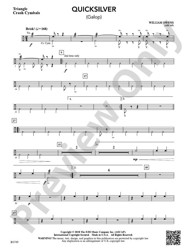 Quicksilver: Triangle / Crash Cymbals: Triangle / Crash Cymbals Part ...