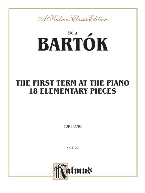 Bartók: The First Term: No. 7, Folk-Song Part - Digital Sheet Music Download
