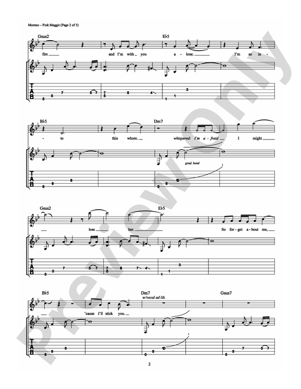 Pink Maggit: Guitar TAB: Deftones - Digital Sheet Music Download