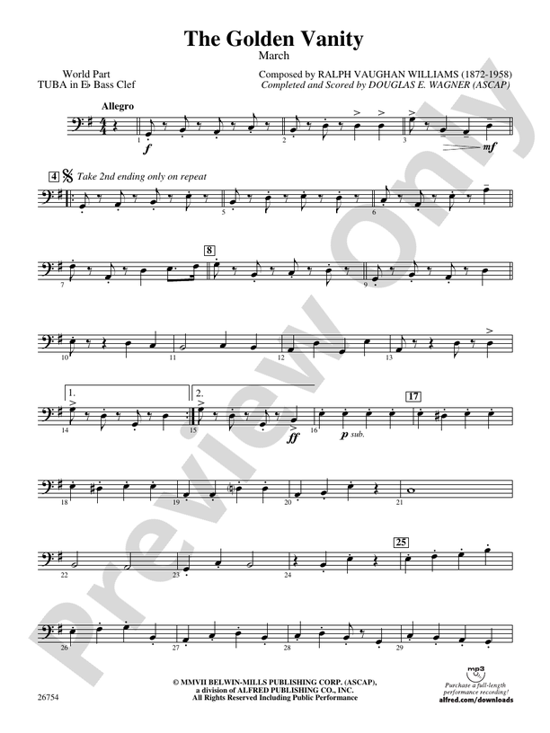 The Golden Vanity: (wp) E-flat Tuba B.C.: (wp) E-flat Tuba B.C. World ...