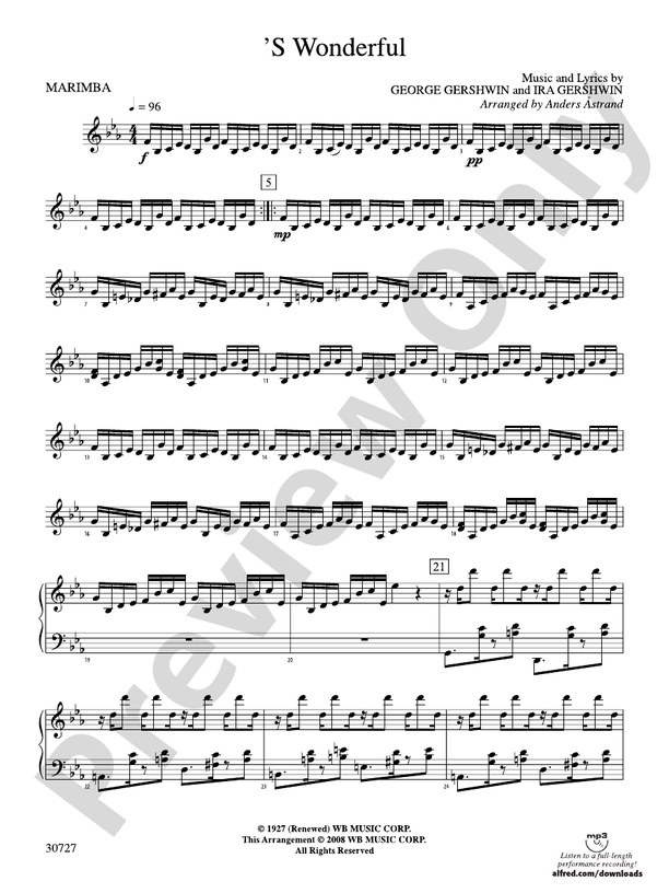 The Gershwin Mallet Collection: Mallets: Mallets Part - Digital Sheet ...
