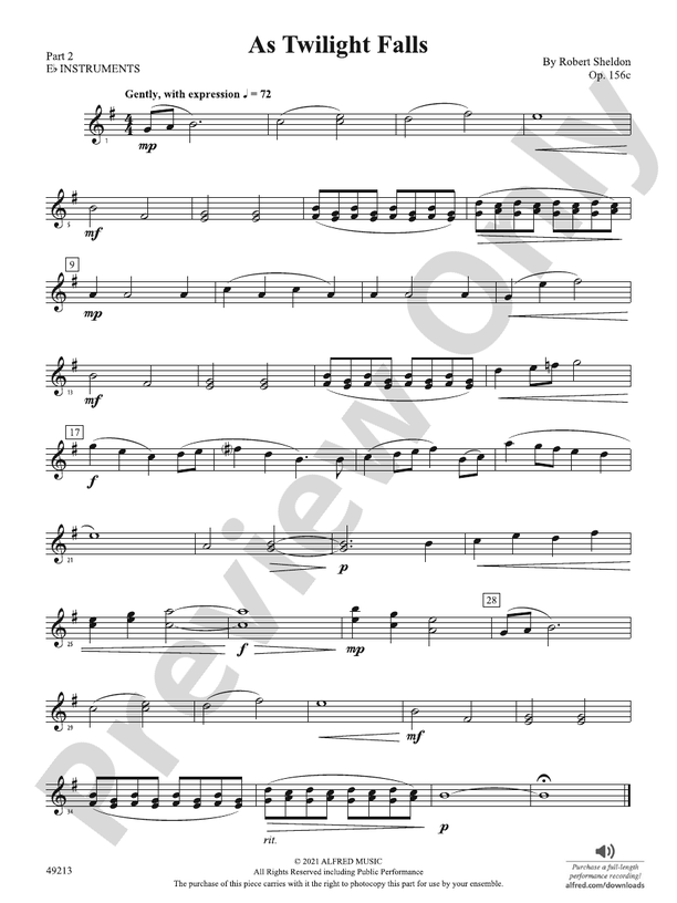 As Twilight Falls: Part 2 - E-flat Instruments: Part 2 - E-flat ...