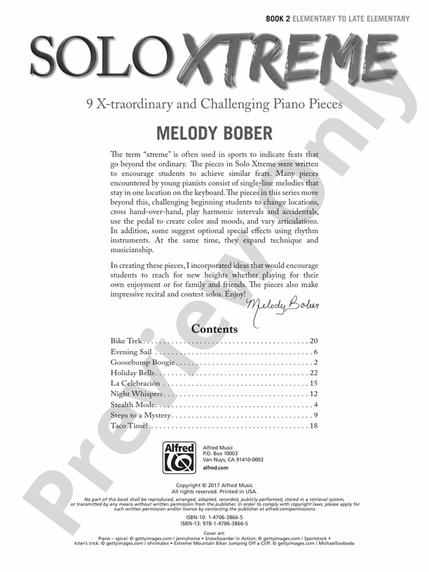 Solo Xtreme, Book 2: 9 X-traordinary and Challenging Piano Pieces: Piano: Melody Bober - Digital ...