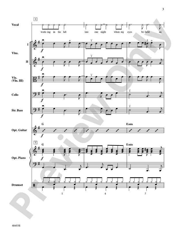 Monster Mash: Score: String Orchestra Score - Digital Sheet Music Download
