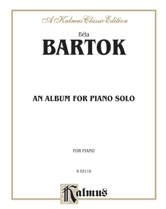 Bartók: Album for Piano: Piano Comb Bound Book: Béla Bartók - Digital Sheet Music Download