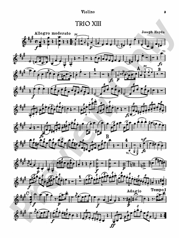 Haydn: Piano Trios, Volume III (Nos. 13-17): Chamber Trio Book: Franz ...
