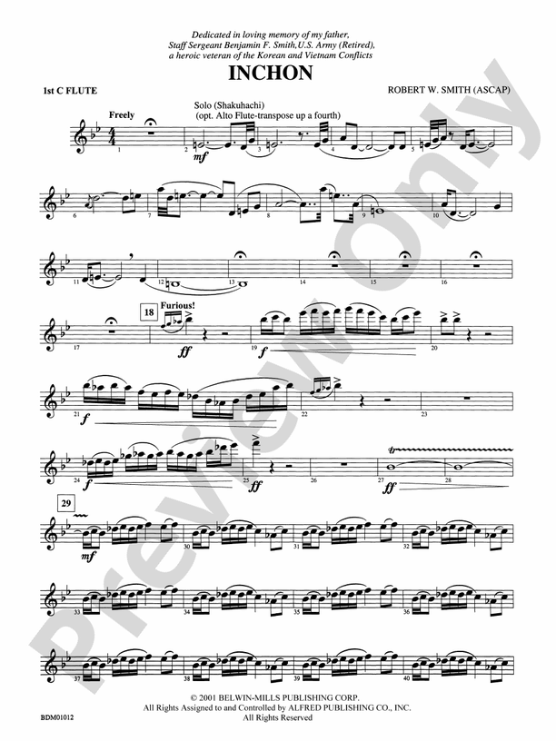 Inchon: Flute: Flute Part - Digital Sheet Music Download