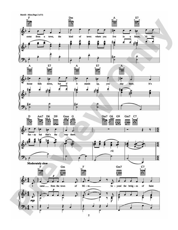 Mira (Can You Imagine That?): Piano/Vocal/Chords: Bob Merrill - Digital ...