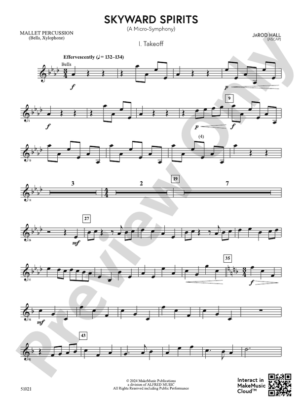 Skyward Spirits: Mallets: Mallets Part - Digital Sheet Music Download