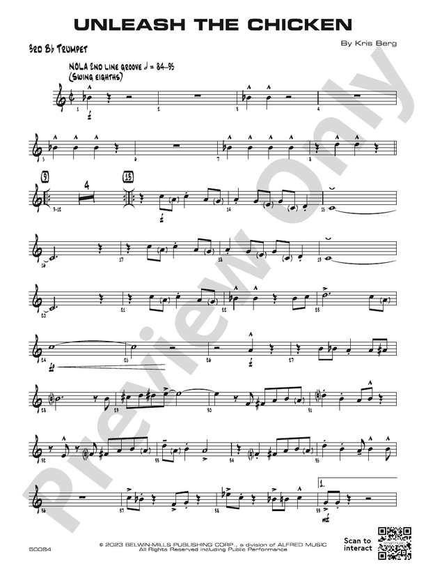 Unleash the Chicken: 3rd B-flat Trumpet: 3rd B-flat Trumpet Part ...