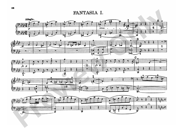 Mozart: Original Compositions for Four Hands: Fantasia I in F Minor ...