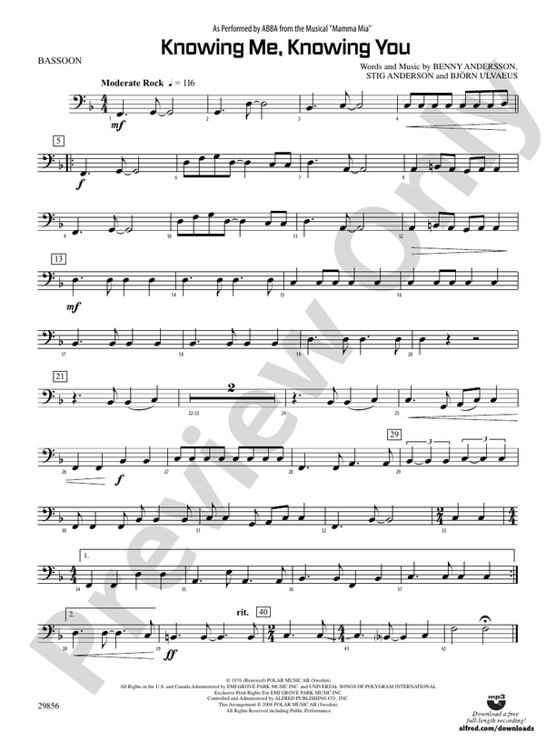 Knowing Me, Knowing You (As performed by ABBA from the musical Mamma ...