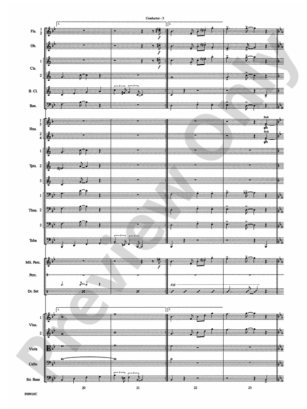 A Touch of Jazz: Full Orchestra Conductor Score & Parts - Digital Sheet ...