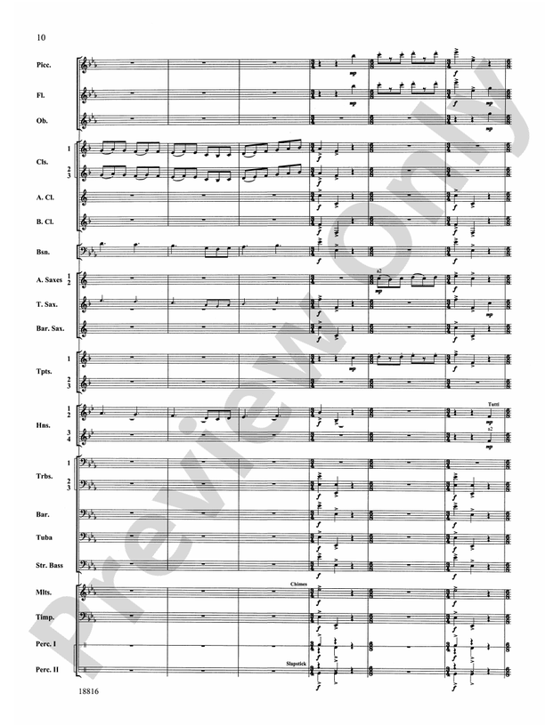 Canarios Fantasia: Score: Concert Band Score - Digital Sheet Music Download