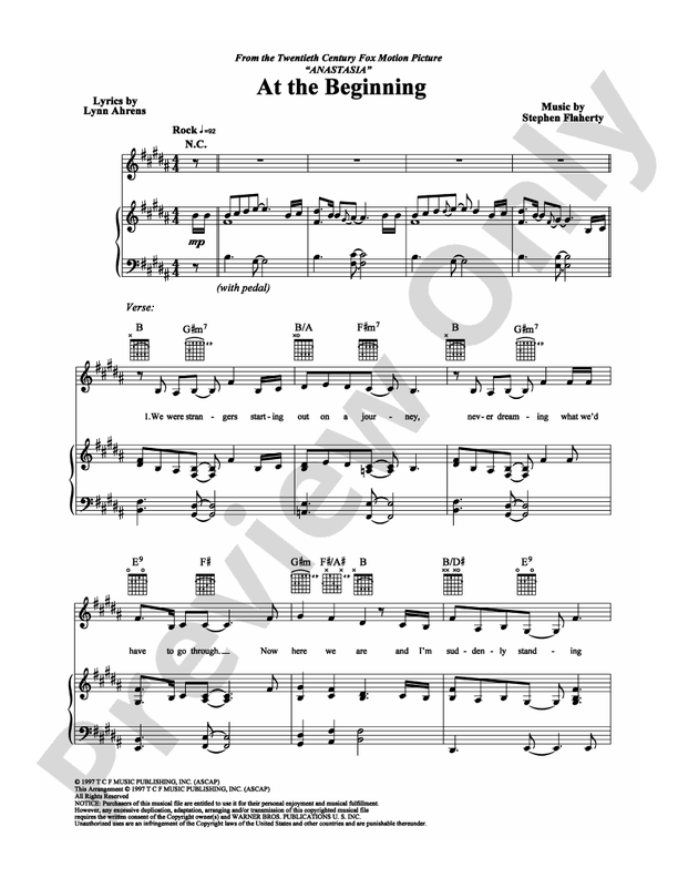 At The Beginning: Piano/Vocal/Chords: Richard Marx - Digital Sheet ...