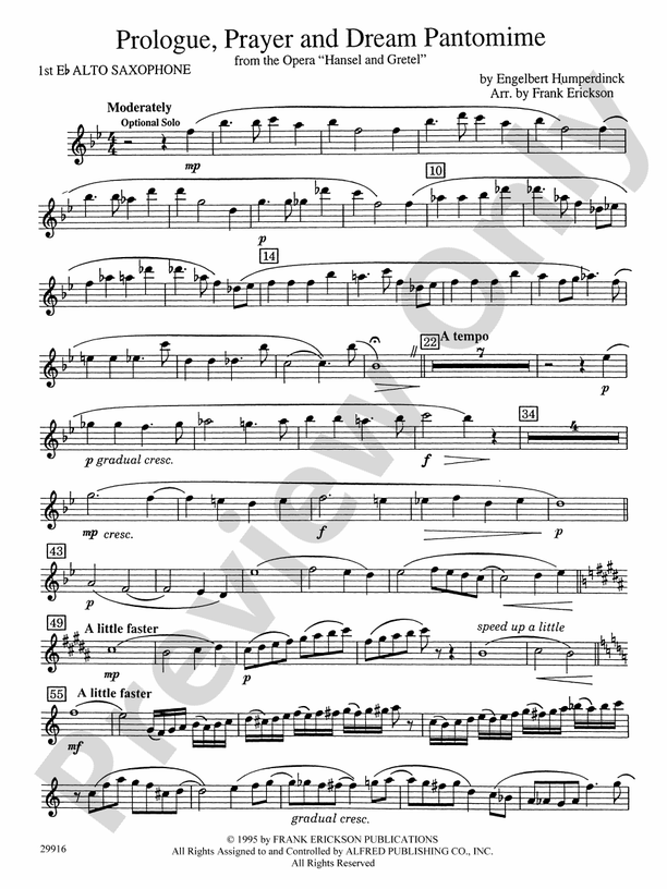 Prologue Prayer and Dream Pantomime (from the opera Hansel and Gretel ...