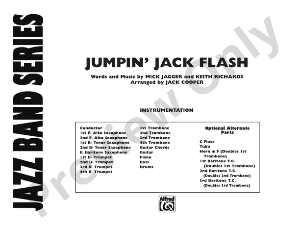 Jumpin' Jack Flash: Score: Jazz Ensemble Score - Digital Sheet Music ...