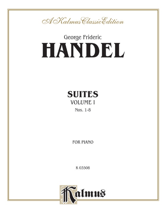 Handel: Suites (Volume I): Suite in F Minor Part - Digital Sheet Music ...