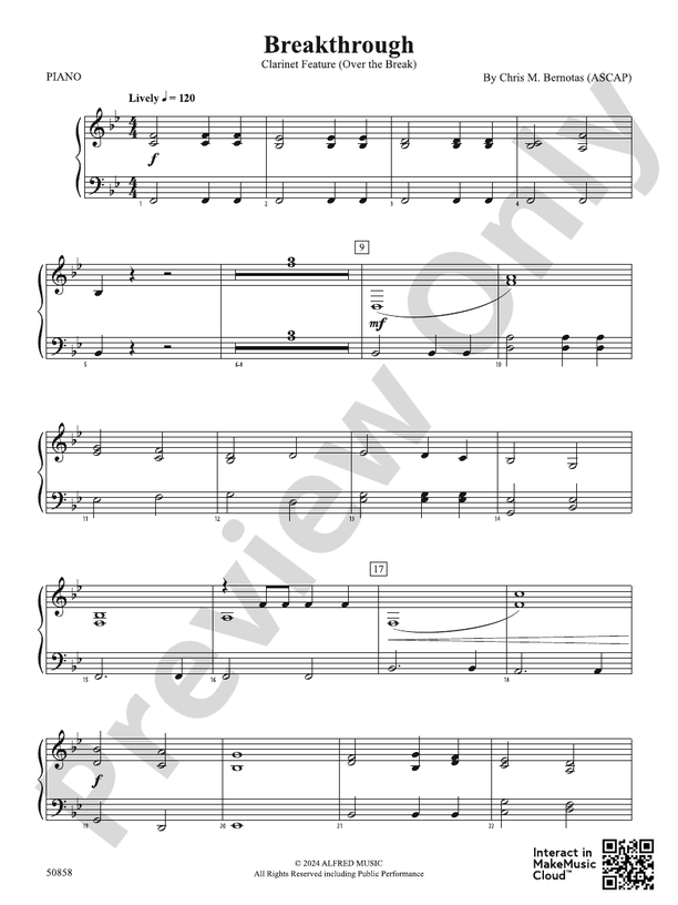 Breakthrough: Piano Accompaniment: Piano Accompaniment Part - Digital ...