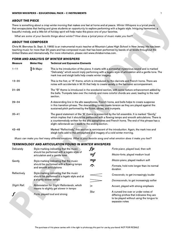 Winter Whispers: C Educational Pack: C Educational Pack Part - Digital ...