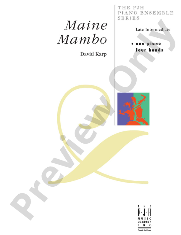 Maine Mambo: Piano: David Karp - Digital Sheet Music Download