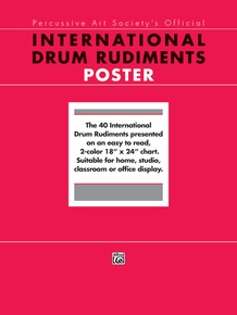 International Drum Rudiments: Snare Drum Poster | Alfred Music