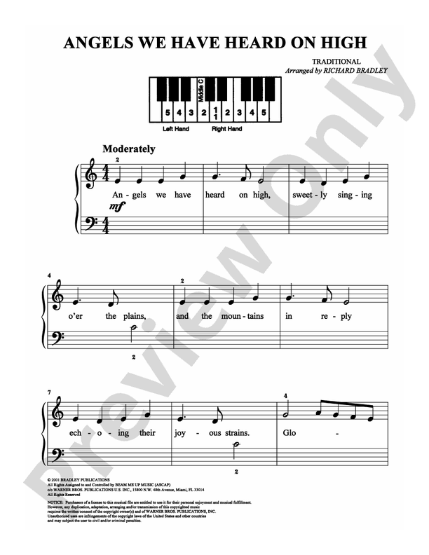 Angels We Have Heard on High: Easy Piano: Traditional - Digital Sheet ...