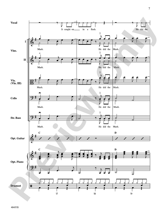Monster Mash: Score: String Orchestra Score - Digital Sheet Music Download