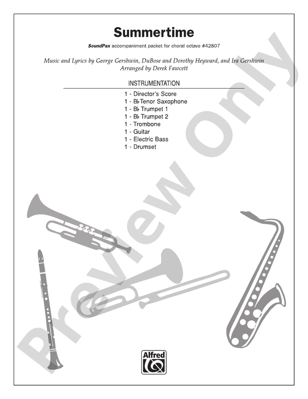 Summertime: : George Gershwin - Digital Sheet Music Download